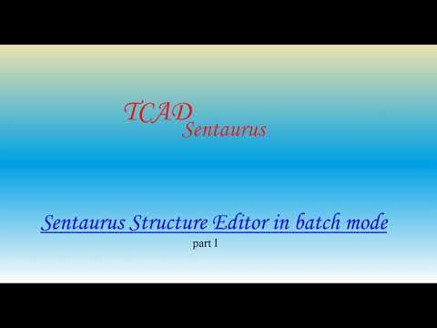 TCAD Sentaurus. Sentaurus Structure Editor in batch mode. Part 1 - create rectangle. - YouTube