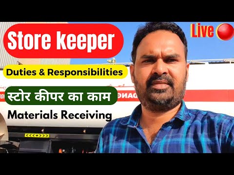 Storekeeper work live 🔴 | Store keeper Duties and Responsibilities ...
