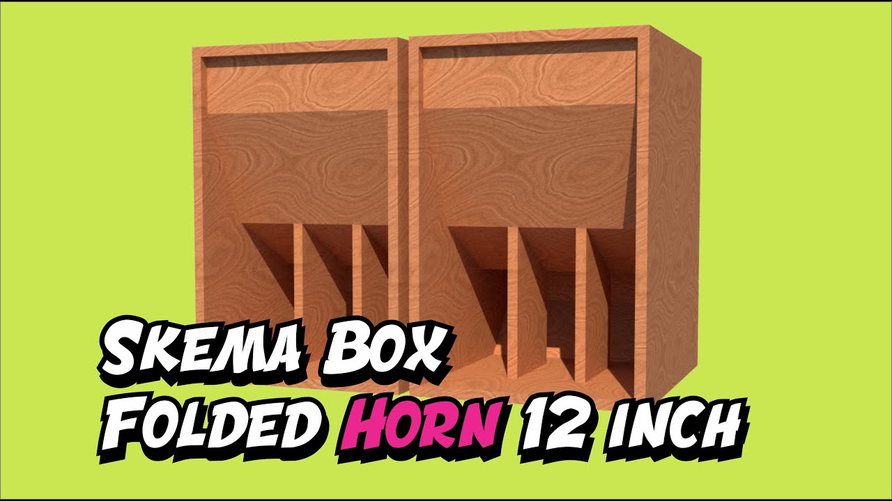 skema box folded horn 112 custom by JRM scematic ll skema boxfolded ...