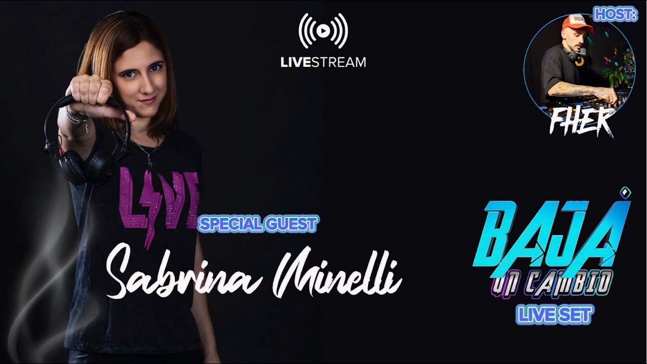 BAJA UN CAMBIO | SABRINA MINELLI Live Set 🎧 01-08-2024 - YouTube