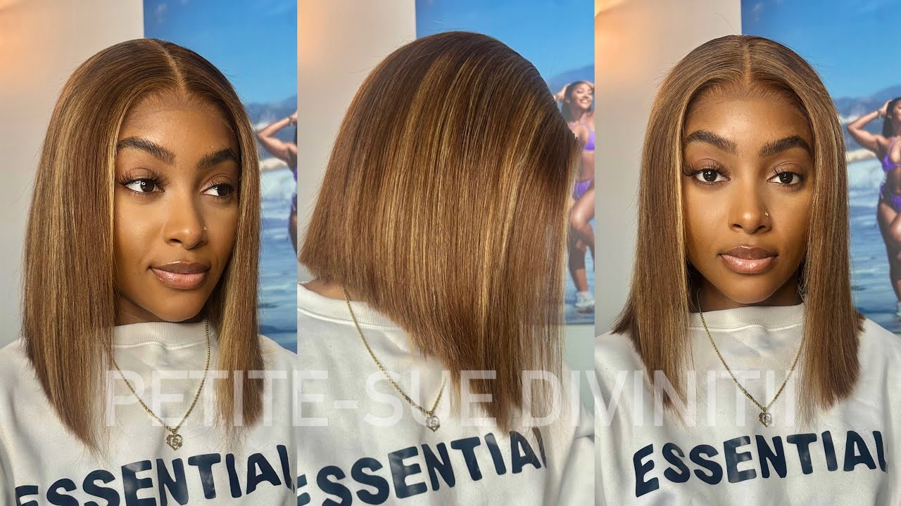 MOST BEGINNER FRIENDLY GLUELESS BOB ft. CurlyMe Hair| PETITE-SUE ...
