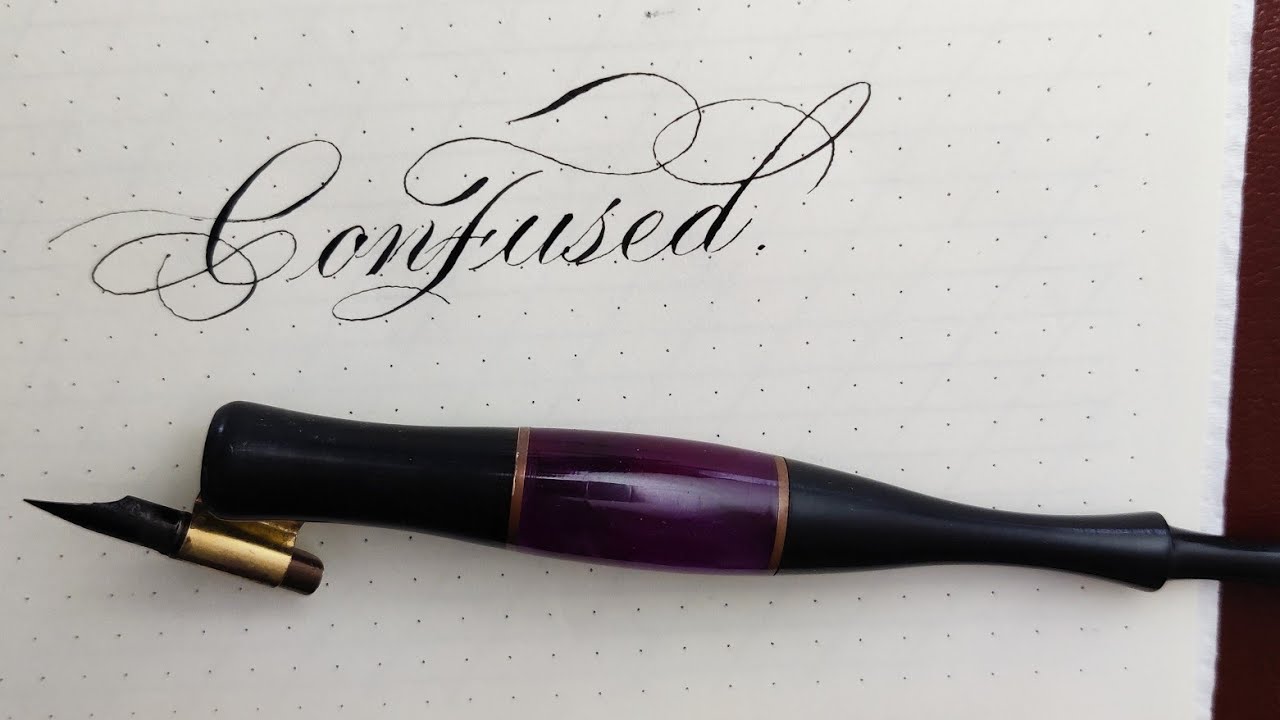 Calligraphy Challenge | Writing Confused 🤔 - YouTube