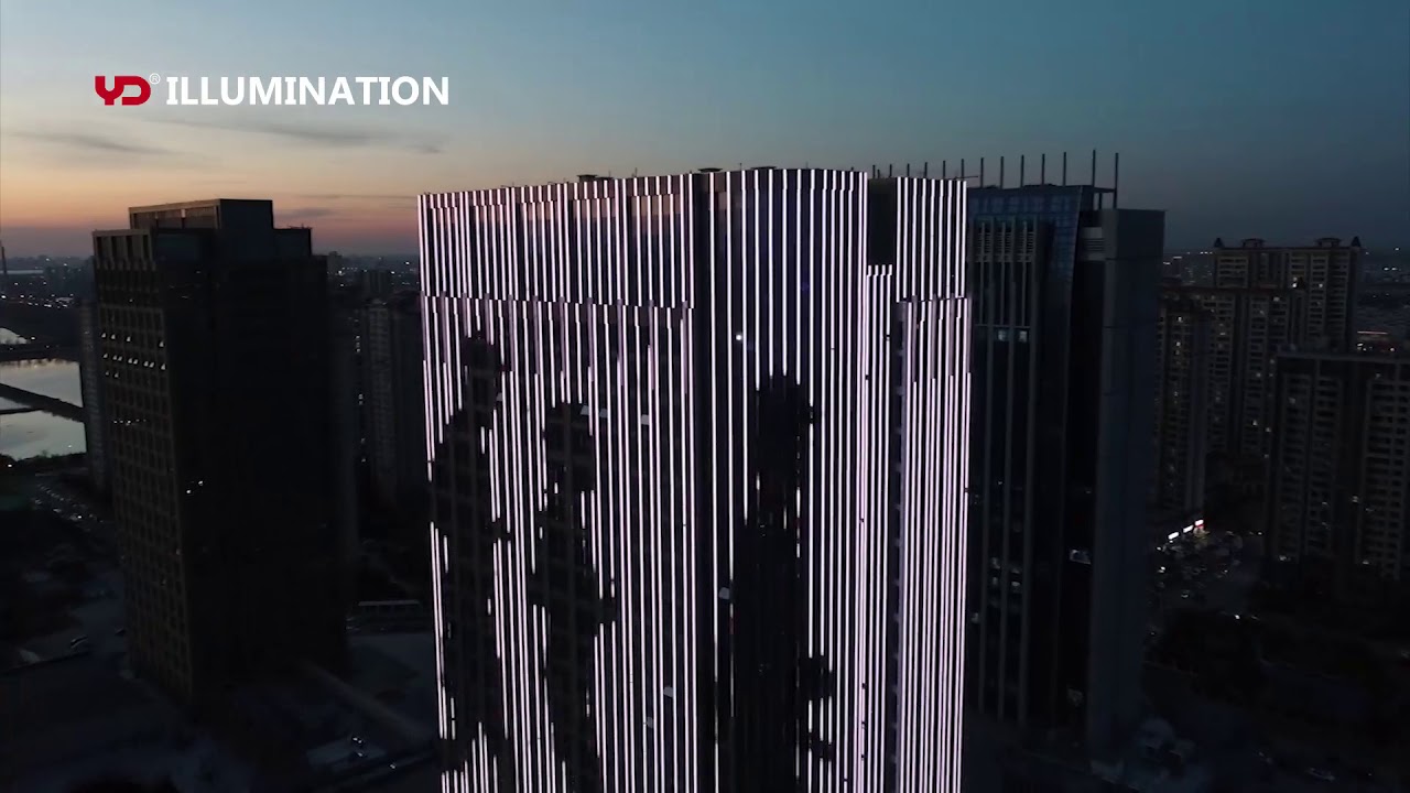 Holiday Inn Hotel Building Exterior Facade Media Wall Lighting ...