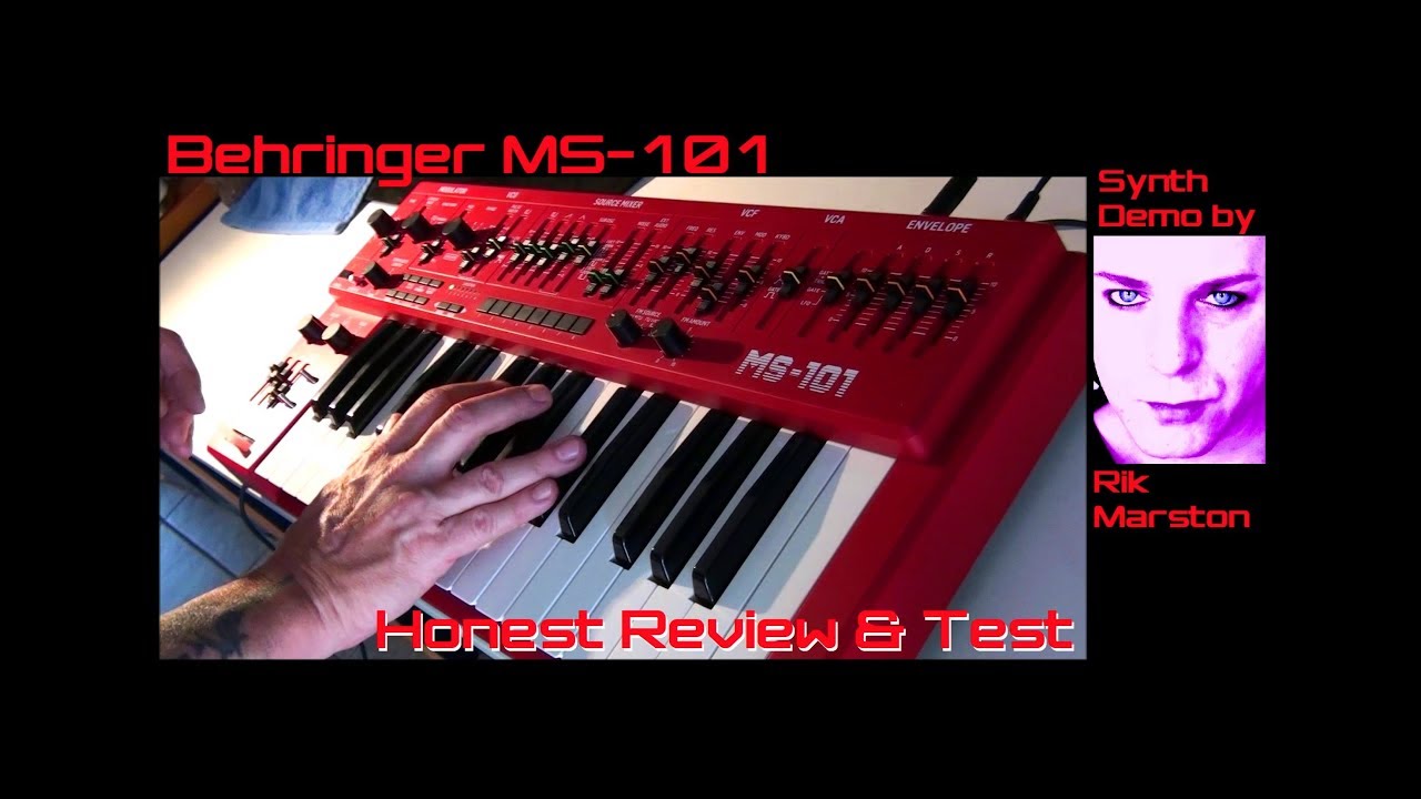 Behringer MS-101 Honest Review & Test SH-101 Analog FM Synthesizer Rik ...