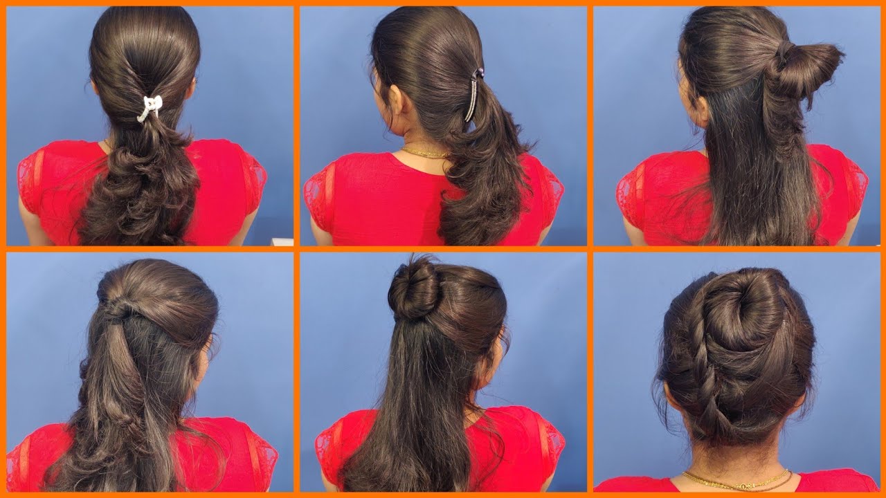 6 Hairstyles for Long Hairs | Hairstyle Tutorial - YouTube