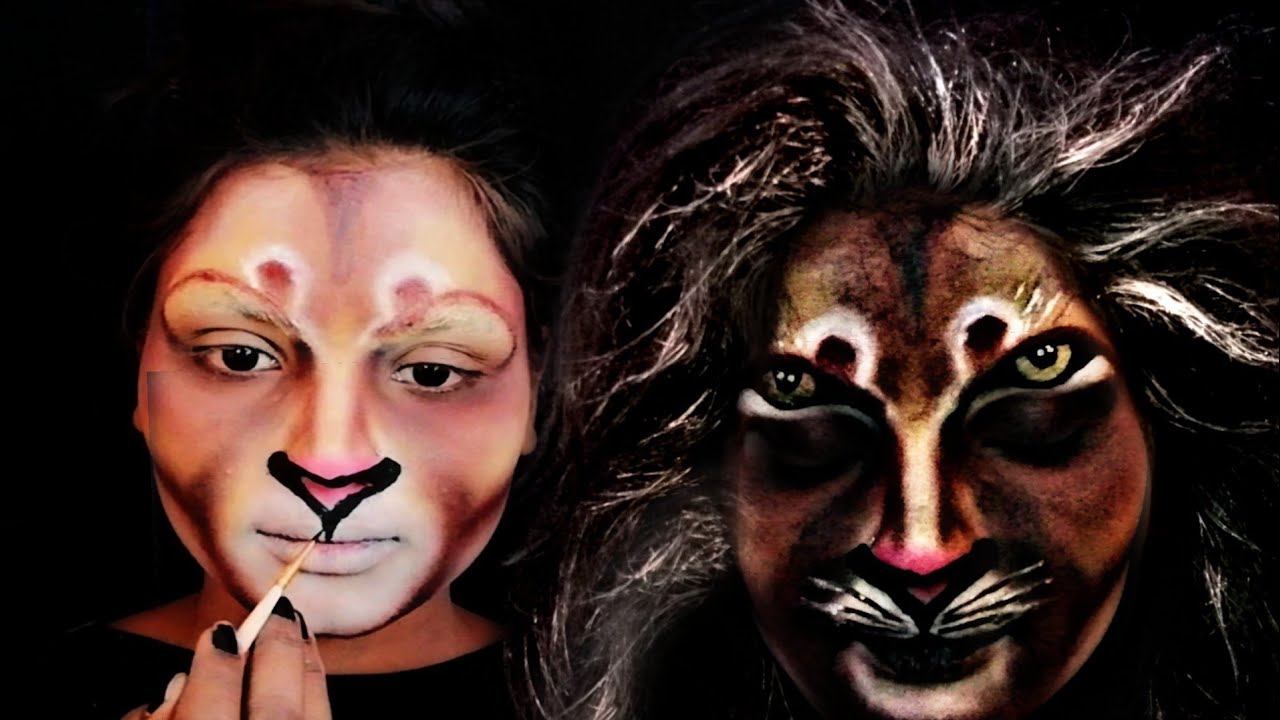 The Lion King (SIMBA) Eyeshadow Make-up Transformation - YouTube