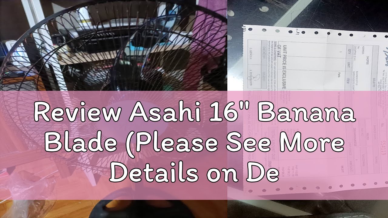 Review Asahi 16" Banana Blade (Please See More Details on Description ...