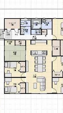 部屋数の多い平屋間取り45坪6LDK #shorts - YouTube