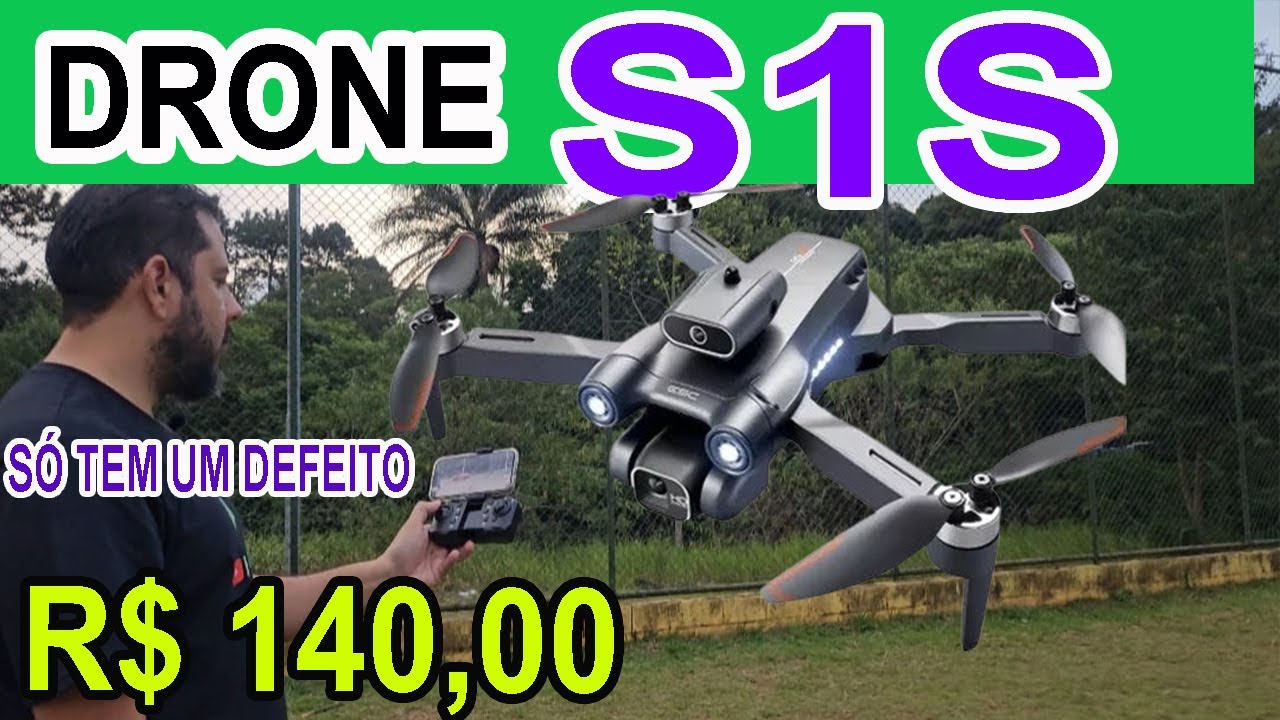 Drone S1S para iniciantes teste externo de câmera e bateria tudo sobre ...