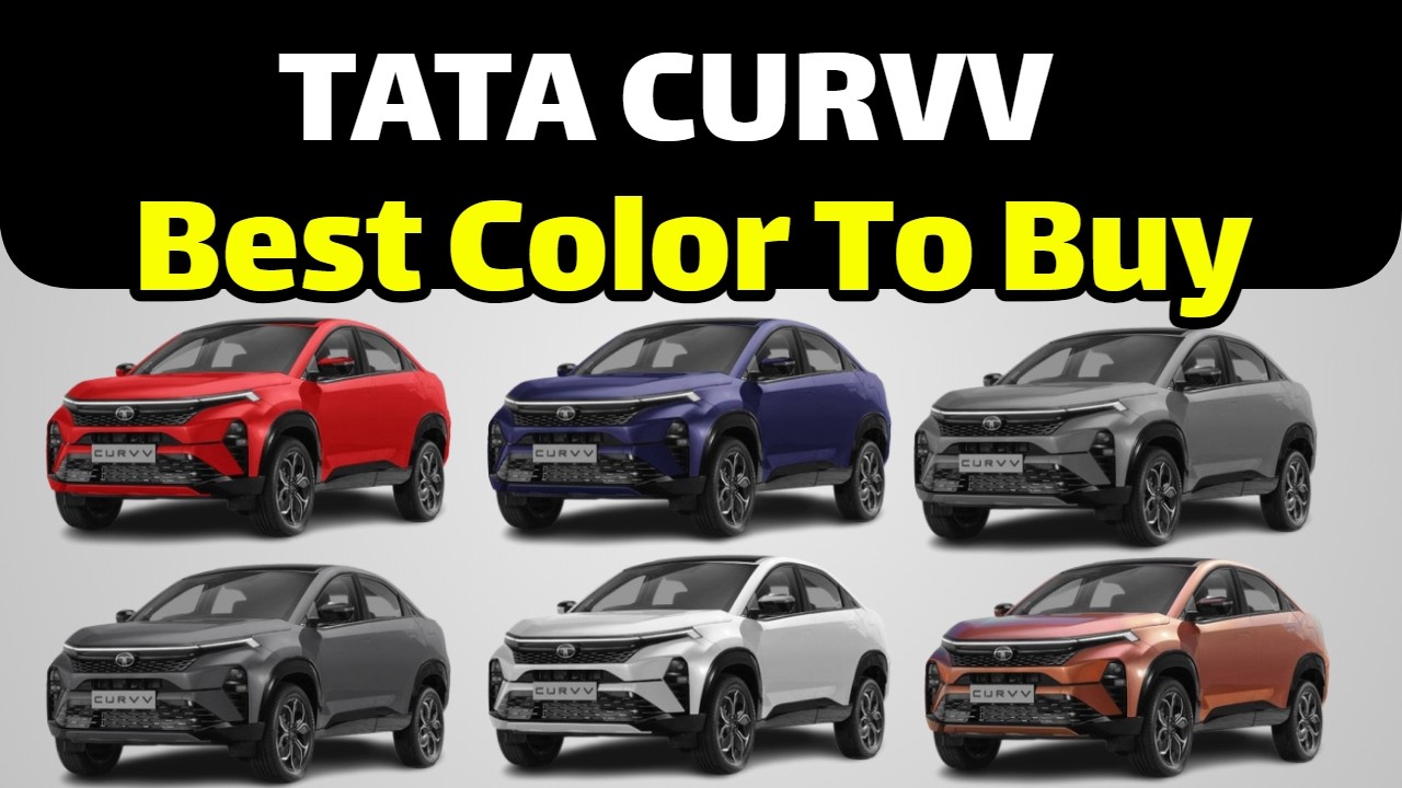 TATA CURVV Colour Options | Tata Curvv Best Colour To Buy #tatacurvv ...