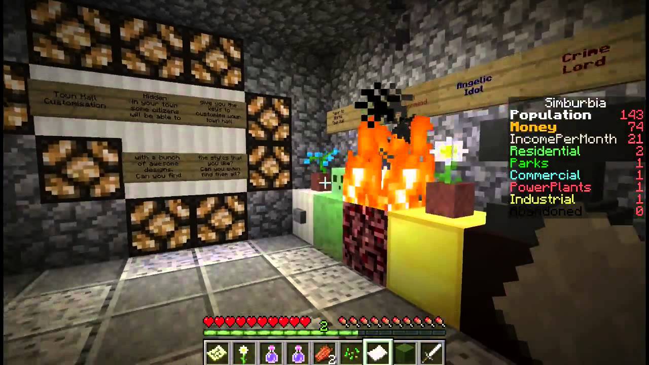 SIMBURBIA!! Part 2 - SimCity Created In Minecraft - YouTube