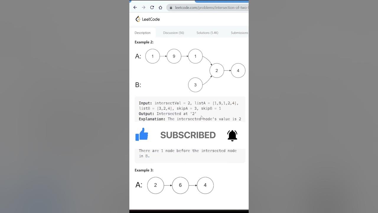 Intersection Of Two Linked Listsleetcode Problem Python Shorts Ytshorts Algorithm