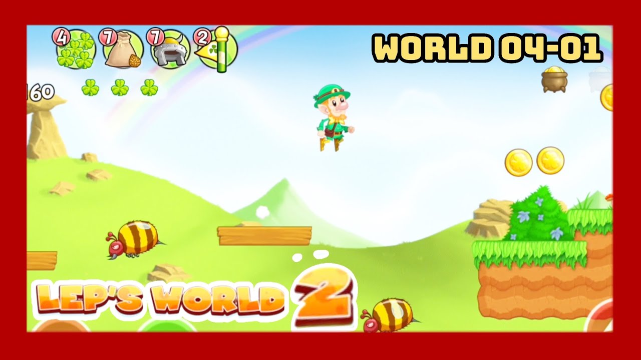 Lep's World 02 - World 04 Nível 01 Gameplay 4K 30Fps - YouTube