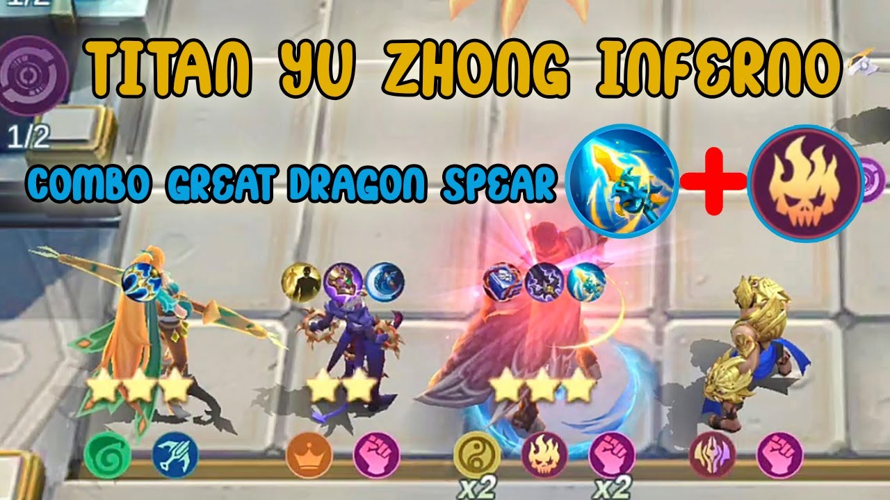 YU ZHONG TITAN BLESSING COMBO INFERNO AND GEART DRAGON SPEAR NEW COMBO ...