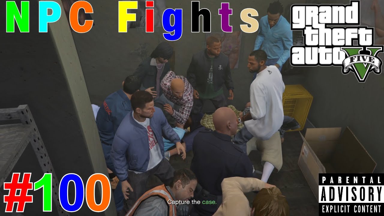 GTA 5 NPC Fights #100 - YouTube