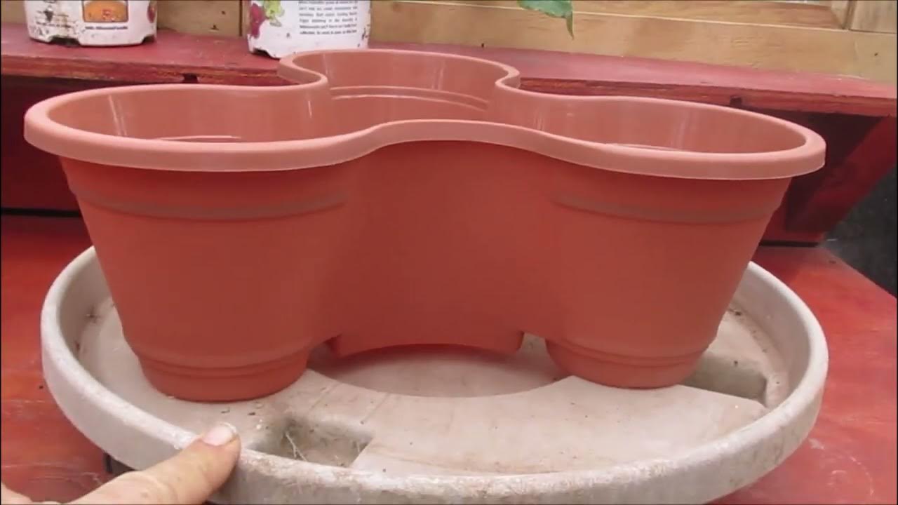 My Dollar Tree stackable planters - YouTube