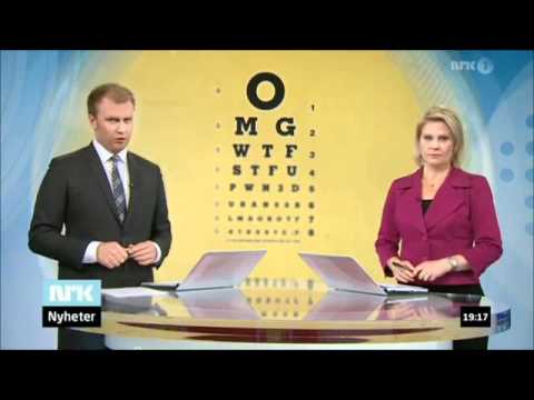 funny Swedish tv broadcast - eye test // lustige schwedische TV Sendung ...