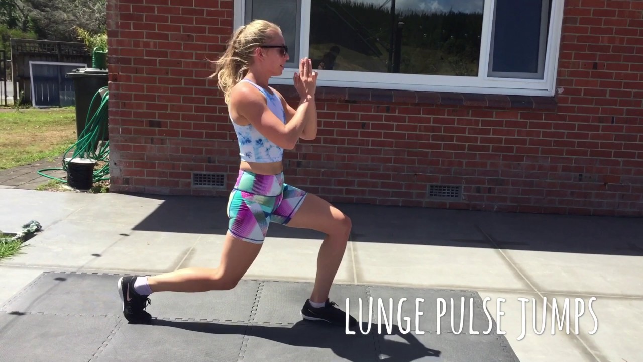 Lunge Pulse Jumps - YouTube