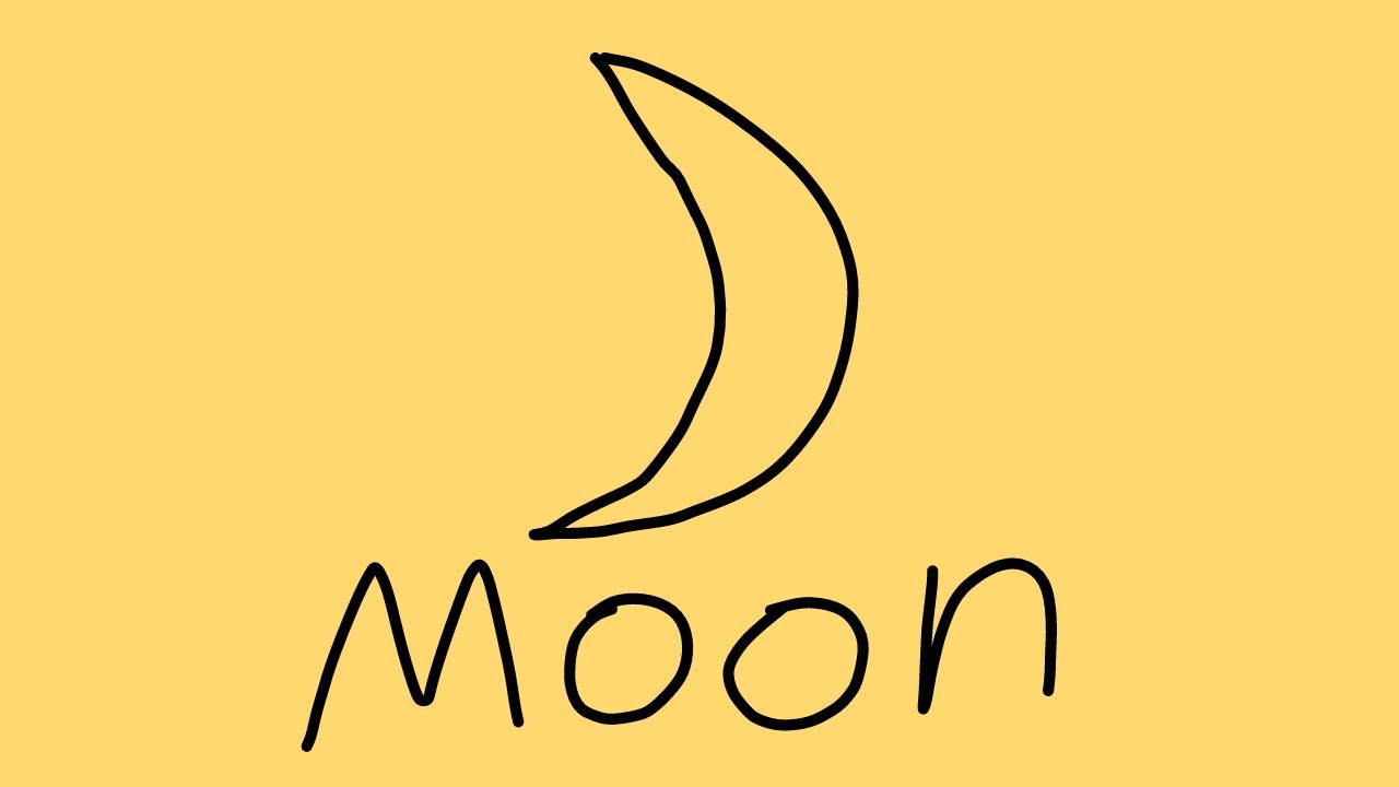 How To Draw Moon (Blue's ABC's) - YouTube
