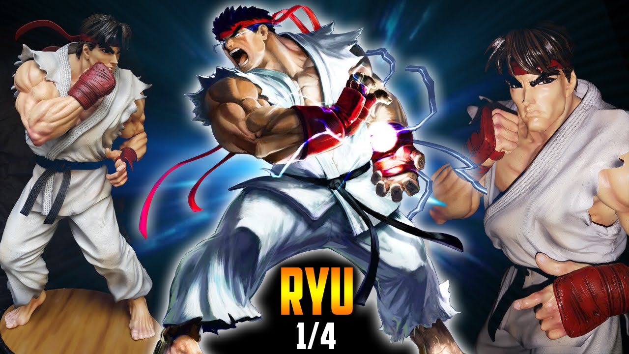 kit Ryu 1/4 Statue/Estátua - Paint/Pintura Passo a Passo - Street Fighter - YouTube