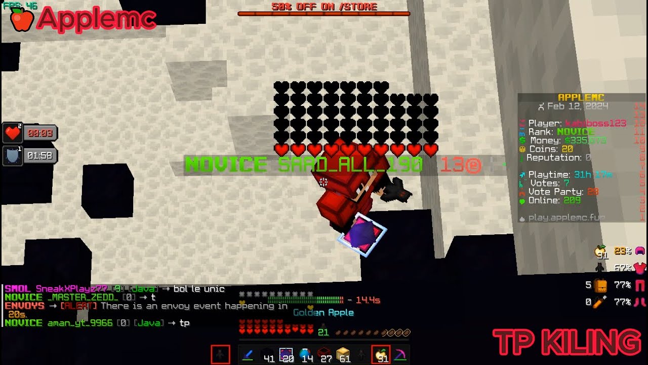 Kiling Some Deadlist Tp trapers in this deadlist server|🍎Applemc # ...