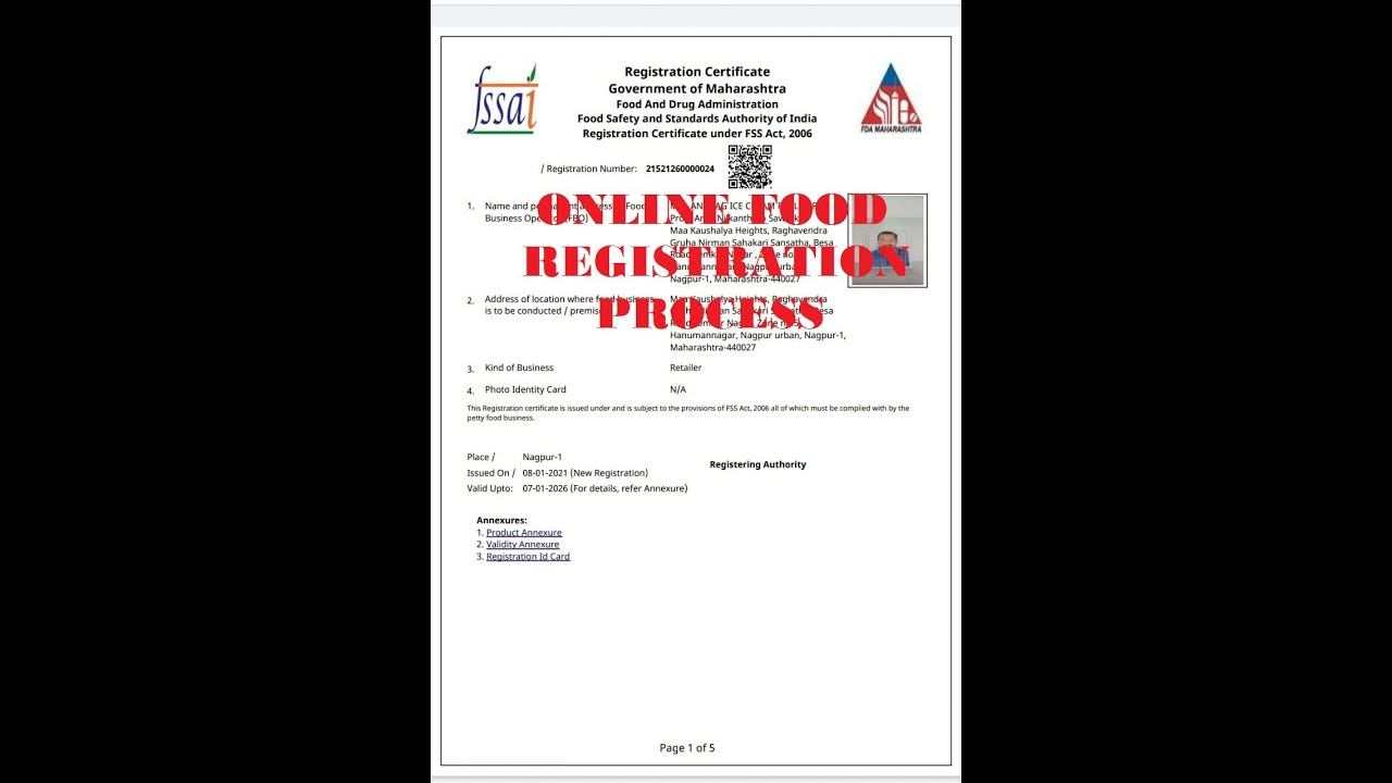 Food License & Registration Process - YouTube