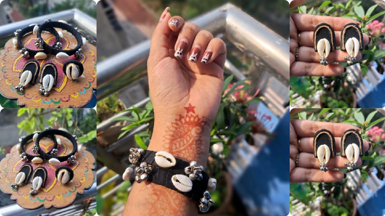 দীপাবলি স্পেশাল হ্যান্ডমেড গহনা || black jewellery || handmade curi ...