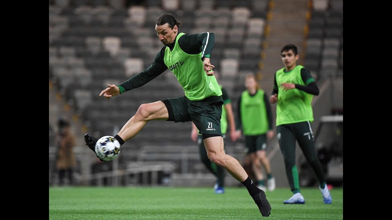 ZLATAN IBRAHIMOVIC training with HAMMARBY and scores - YouTube