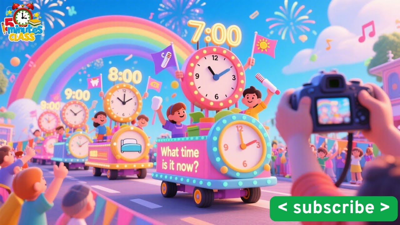 Learn to Tell Time for Kids | What Time Is It? – A Day in My Life ...
