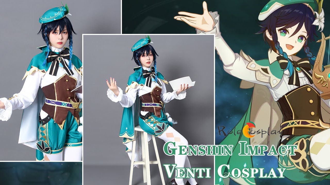 Genshin Impact Venti Cosplay Costume Showcase｜RoleCosplay - YouTube