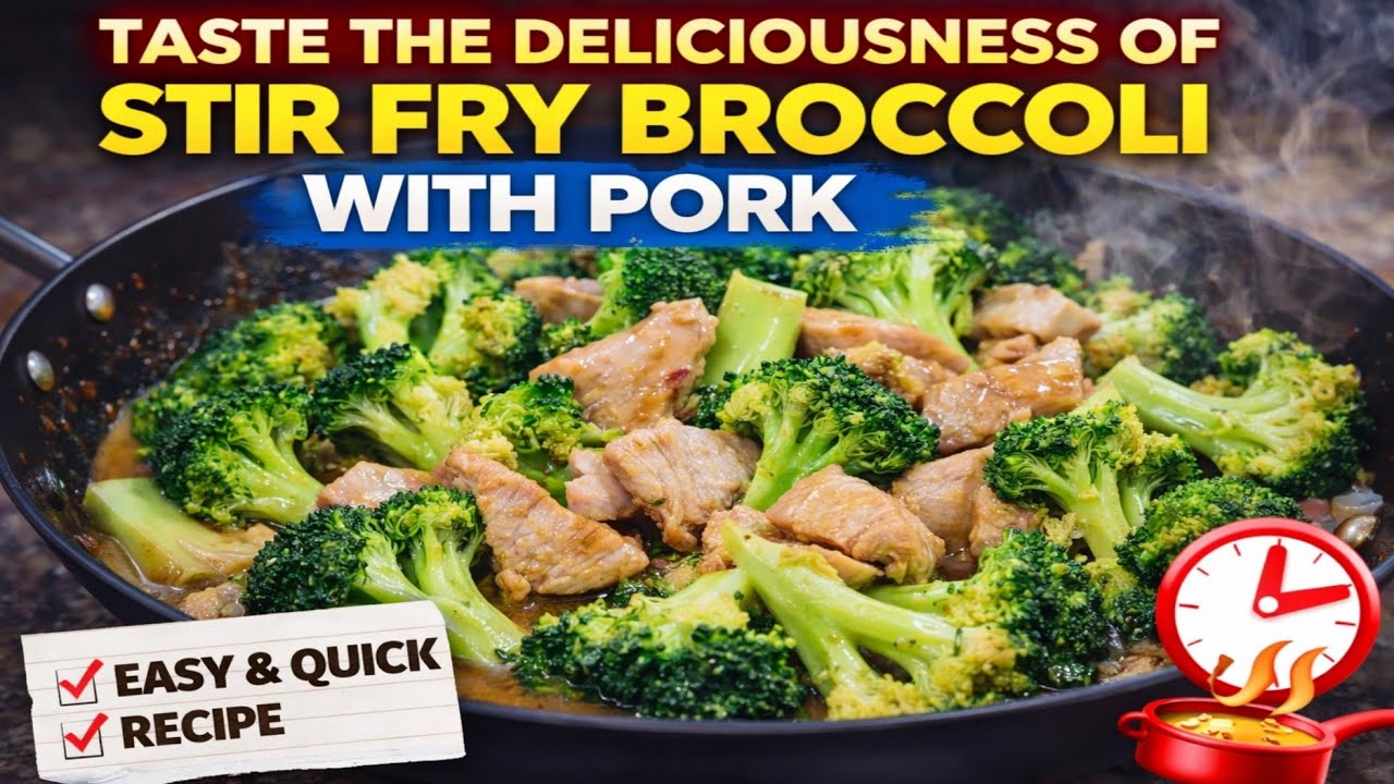 TASTE THE DELICIOUSNESS OF STIR FRY BROCOLI WITH PORK EASY & QUICK ...