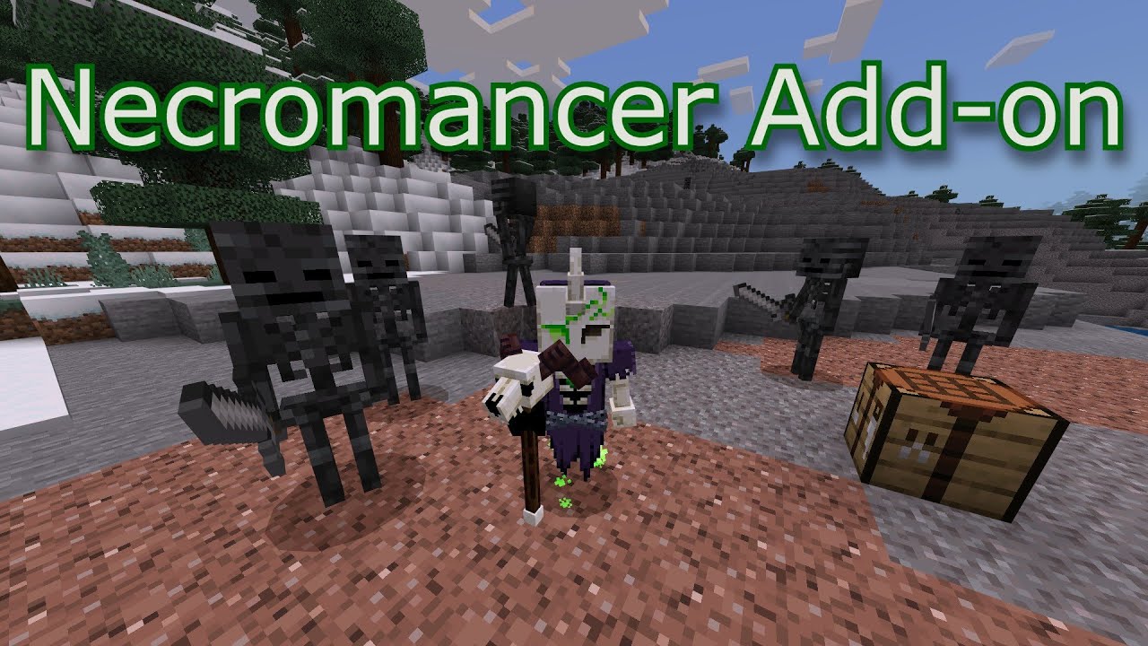 Necromancer Add-on minecraft bedrock edition - YouTube