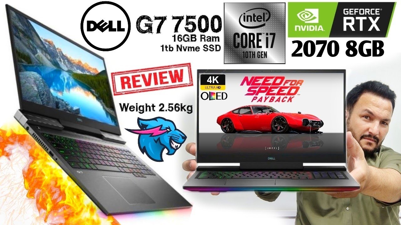 Dell G Series G7 7500 4K Gaming Notebook i7-10750H RTX 2070 - YouTube