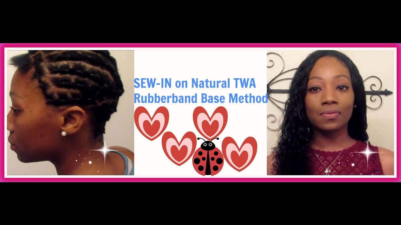 How To: Sew In on a TWA (Rubber Band Base Method) w/ CA Couture tight ...