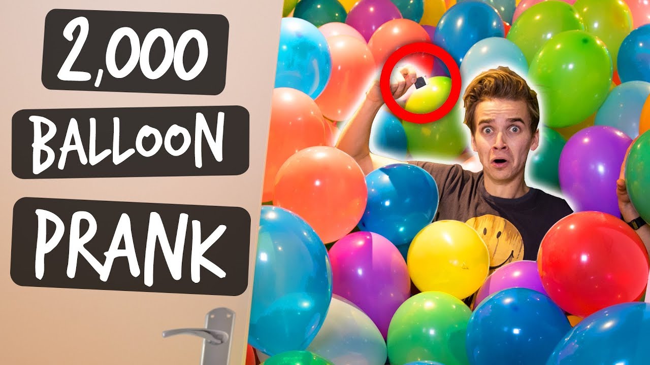 2,000 BALLOONS PRANK! - YouTube