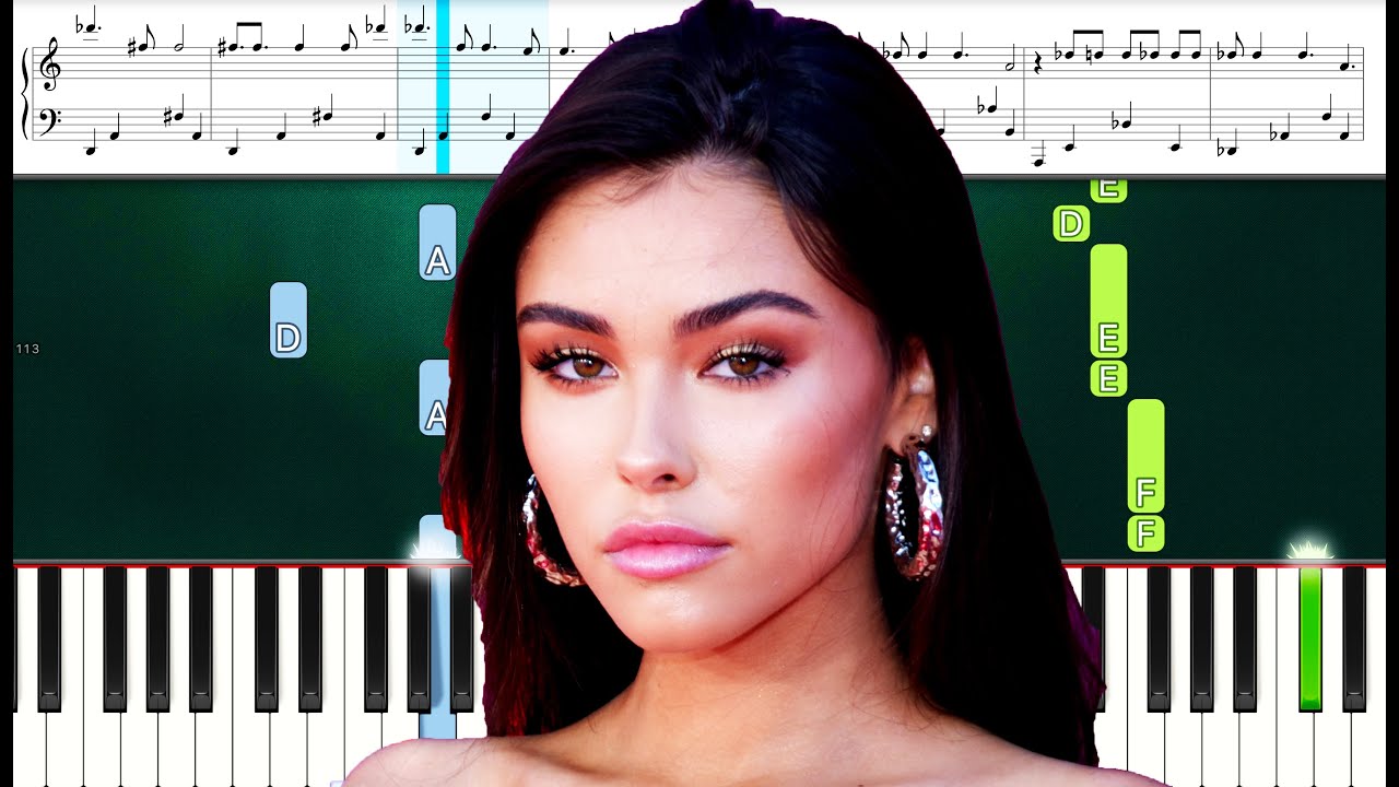 Madison Beer - Selfish (Piano Tutorial With Sheets | Piano Instrumental ...