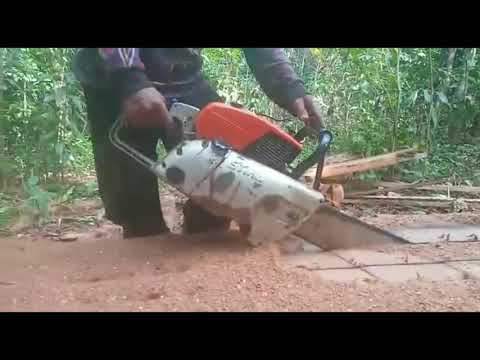 proses penggergajian kayu GALAM TIKUS  kayunya super keras bos ❗gergaji mesin senso kayu