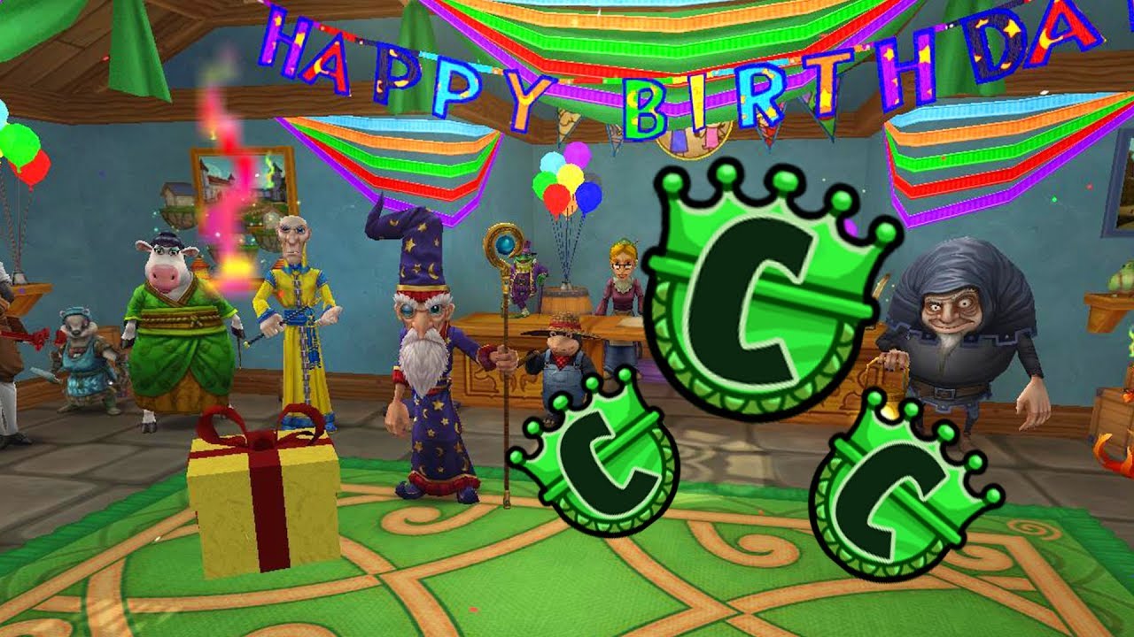 Wizard101's 10th Birthday Crowns Giveaway! - YouTube