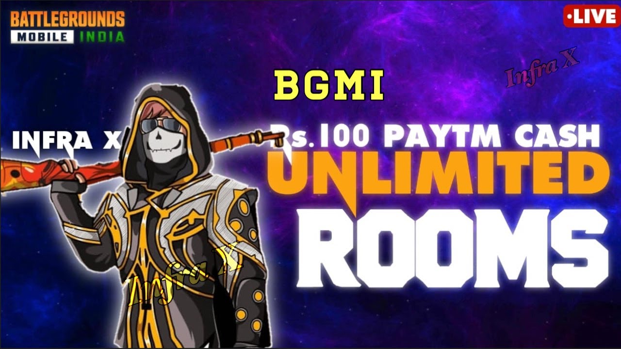 unlimited bgmi rooms | giveaway custom room live | bgmi practice ...