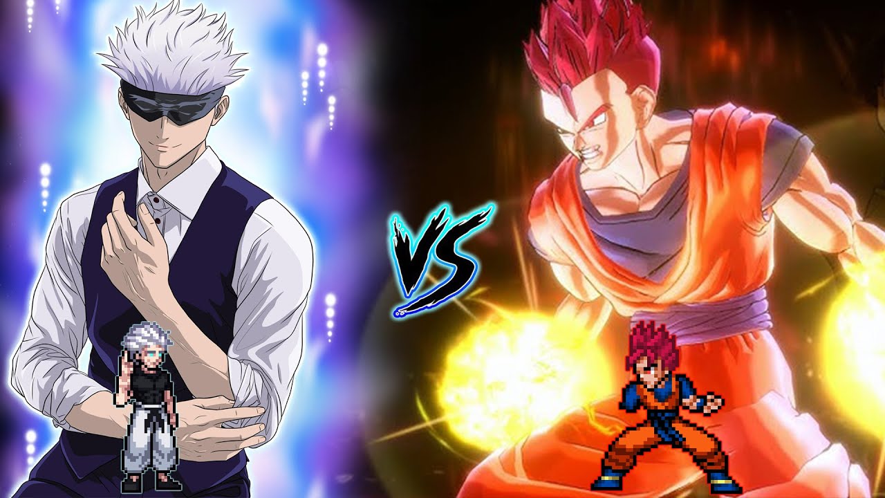 MANGA GOJO V6 OP VS GOHAN SSJ GOD - YouTube