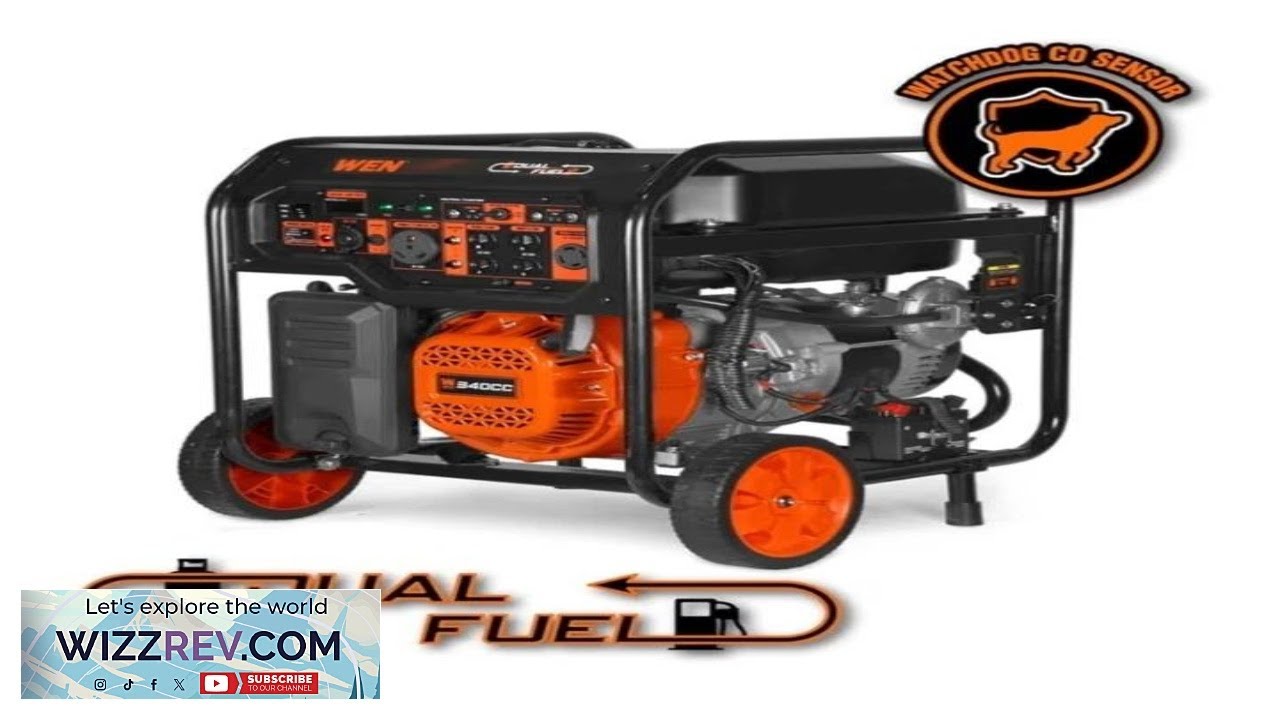 WE SHIP OVERSEAS 8000 Watt 120V 240V Dual Fuel Portable Generator ...