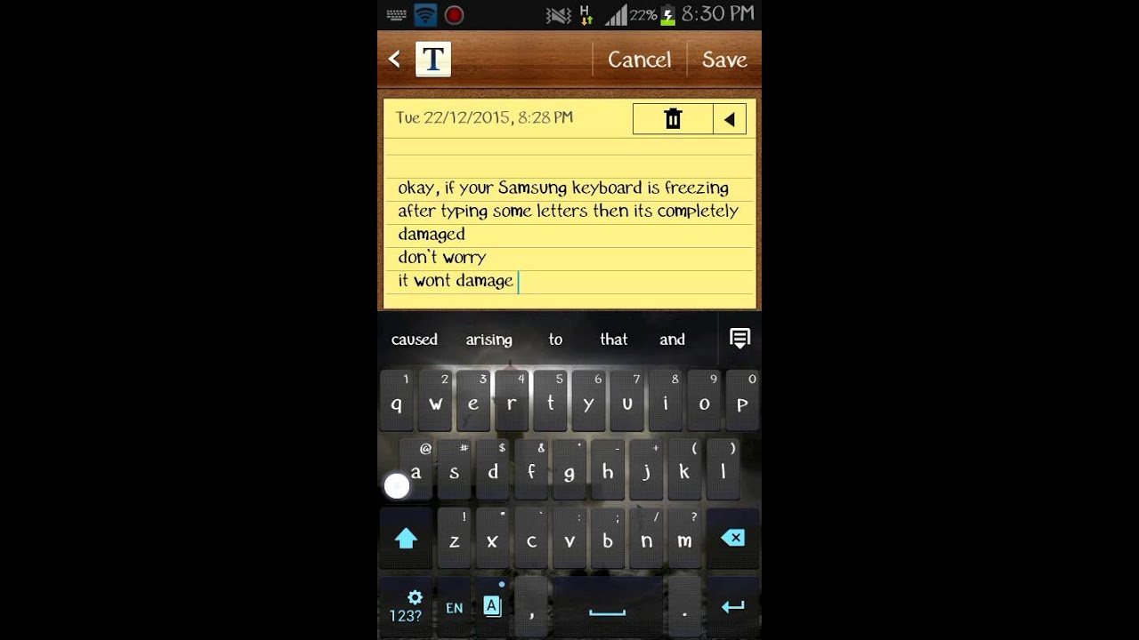 Android Keyboard Freeze Fix! - YouTube