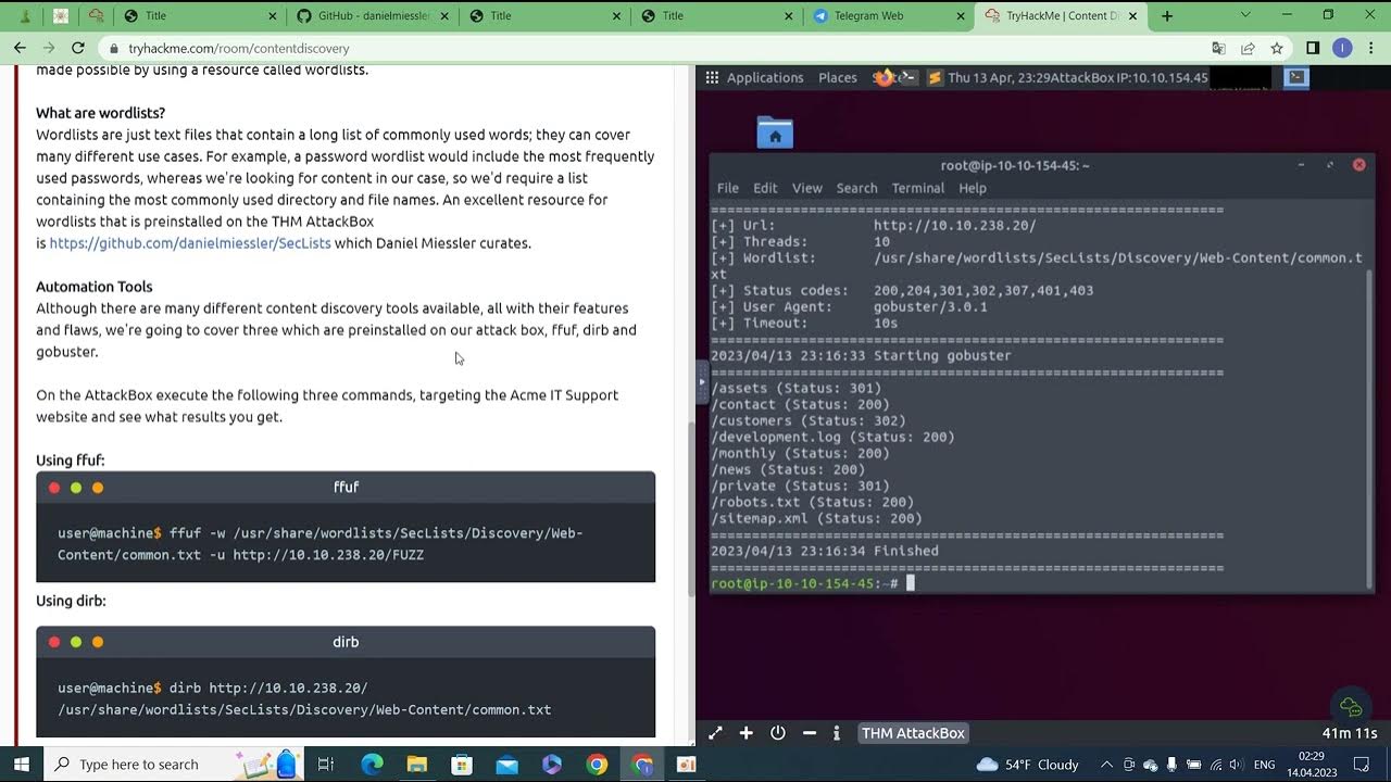 Tryhackme Content Discovery Writeup Youtube