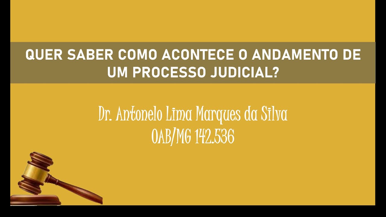 COMO FUNCIONA UM PROCESSO JUDICIAL - YouTube