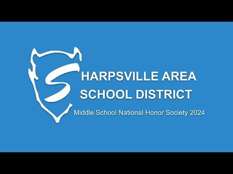 Sharpsville Area Middle School Honor Society 2024 - YouTube