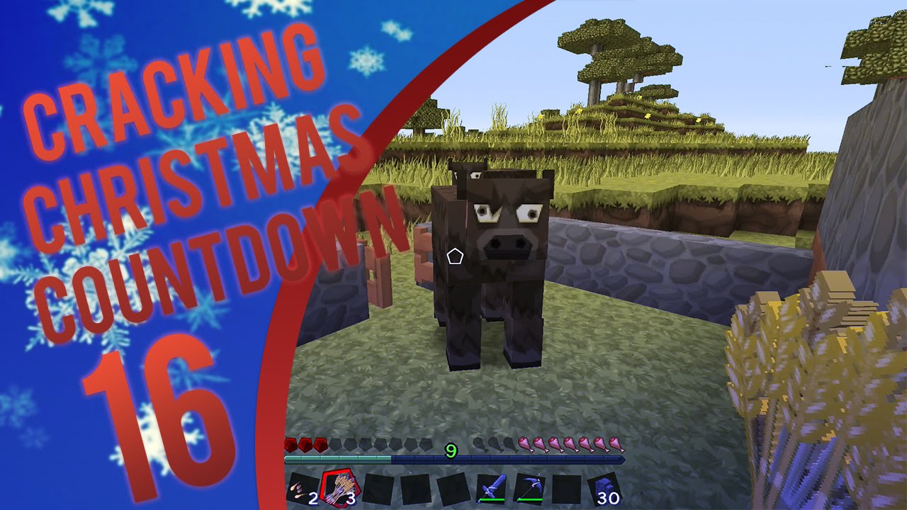 MINECRAFT SURVIVAL #4 | CRACKING CHRISTMAS COUNTDOWN DAY 16 - YouTube