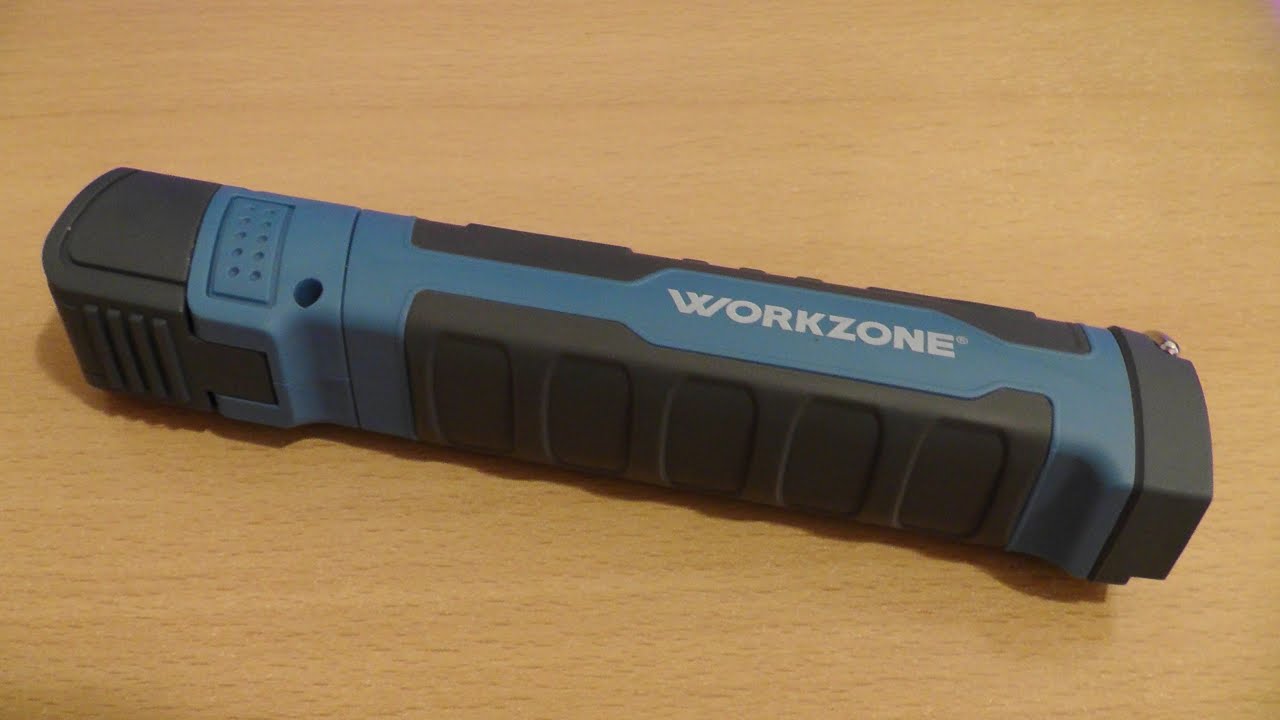 LED Arbeitsleuchte von Workzone (Aldi) - YouTube