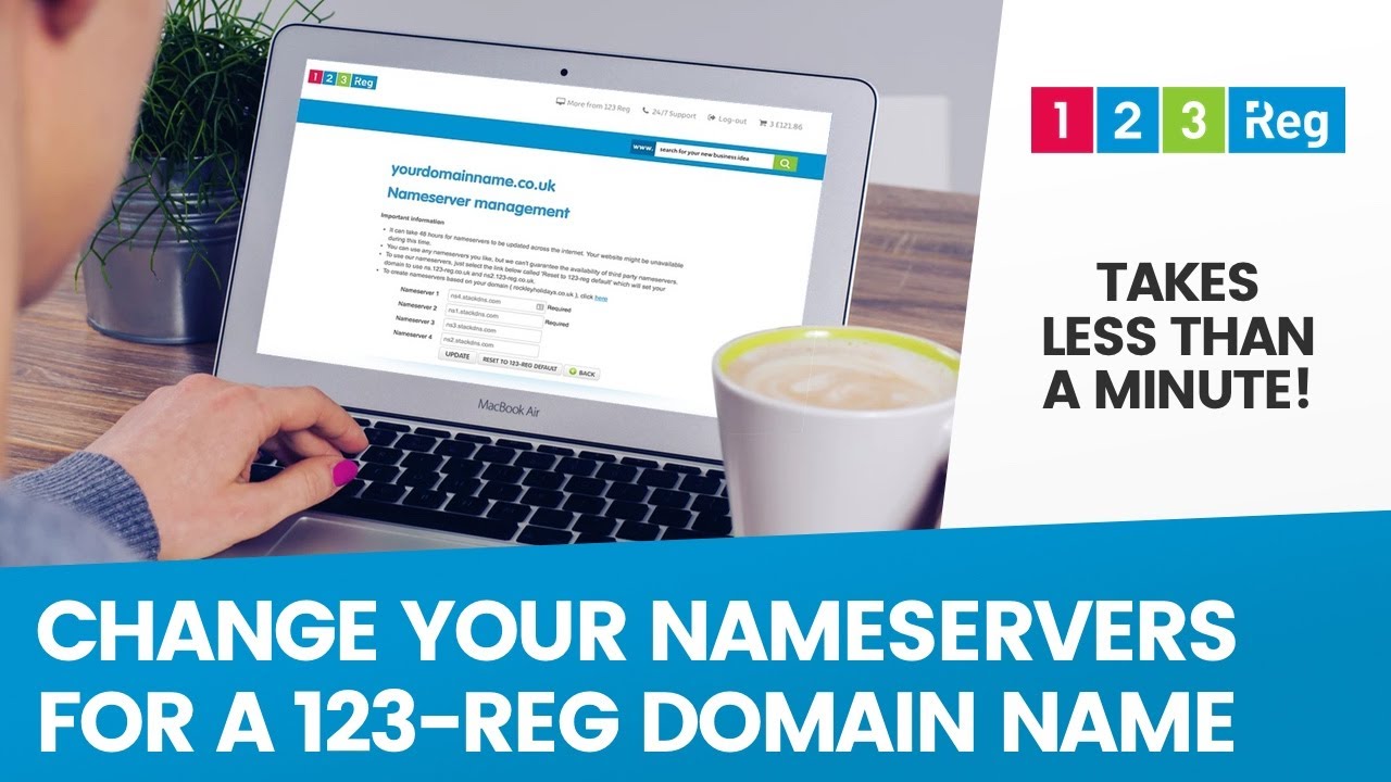 Change Nameservers on 123Reg | Point to your own hosting/server | DNS ...