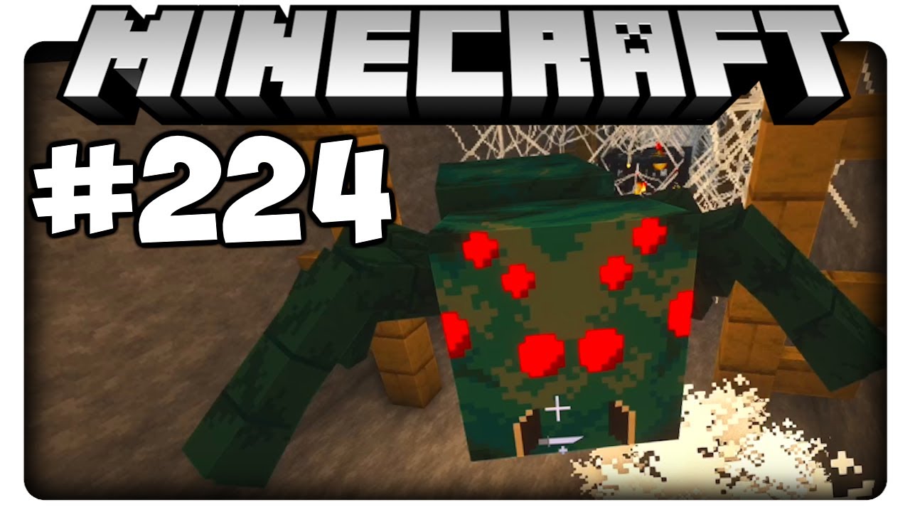 Let's Play Minecraft #224 - Minenschacht Erkundung / Höhlenspinnen Spawner entdeckt - YouTube