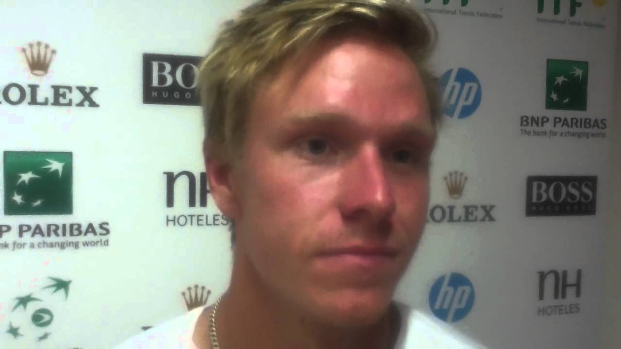 Markus Eriksson Davis Cup debut - YouTube